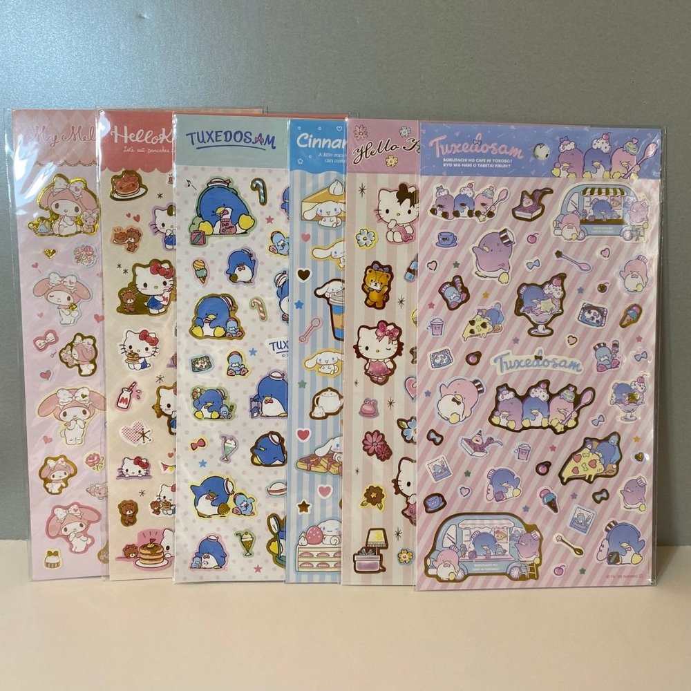 Sanrio Stickers Set My Melody Hello Kitty Tuxedo Sam … - Gem